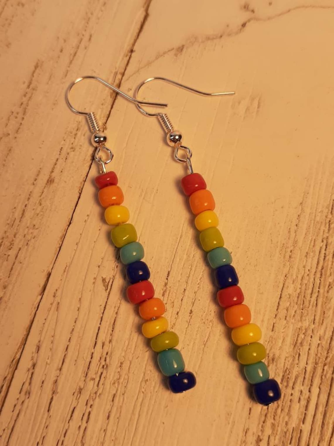 Beaded Earrings Handmade Bead Earrings Seed Bead Earrings - Etsy