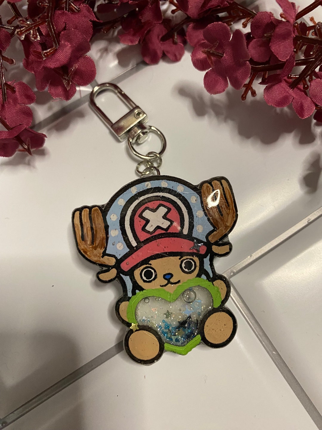 Handmade Anime Chopper Liquid Shaker Keychain - Etsy