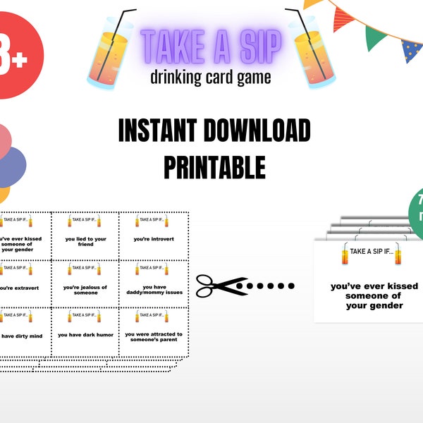 Take a Sip Game - Etsy