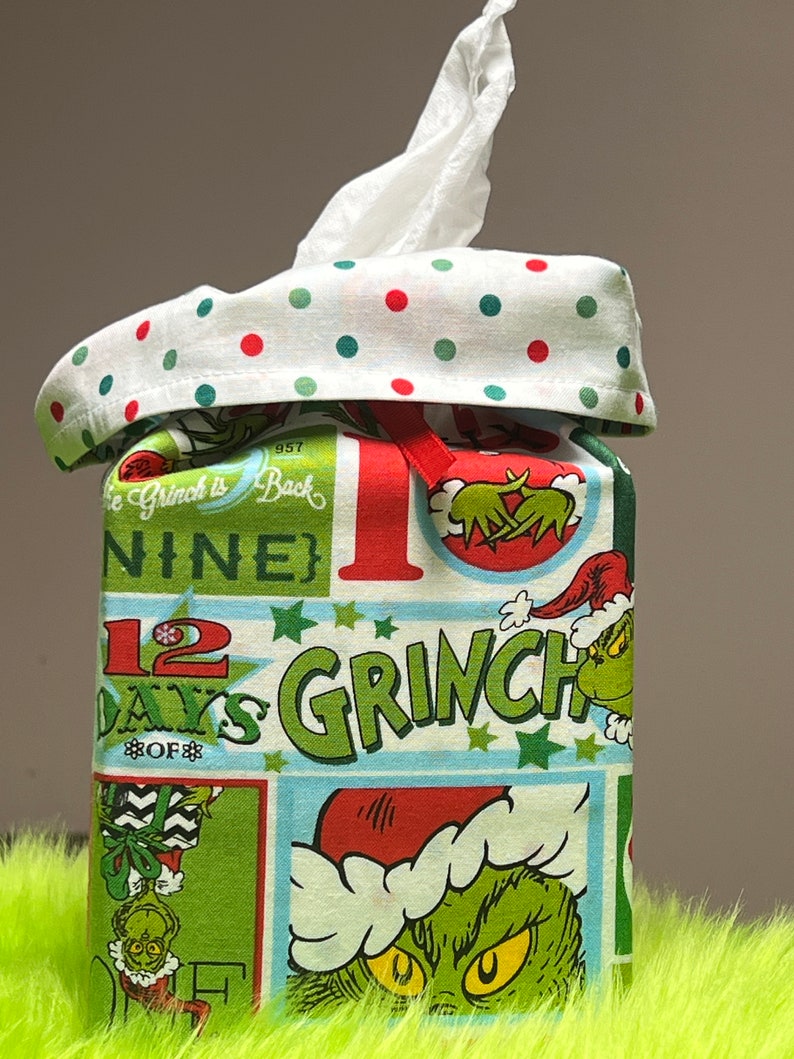 Grinch Tissue Box Cover - Etsy