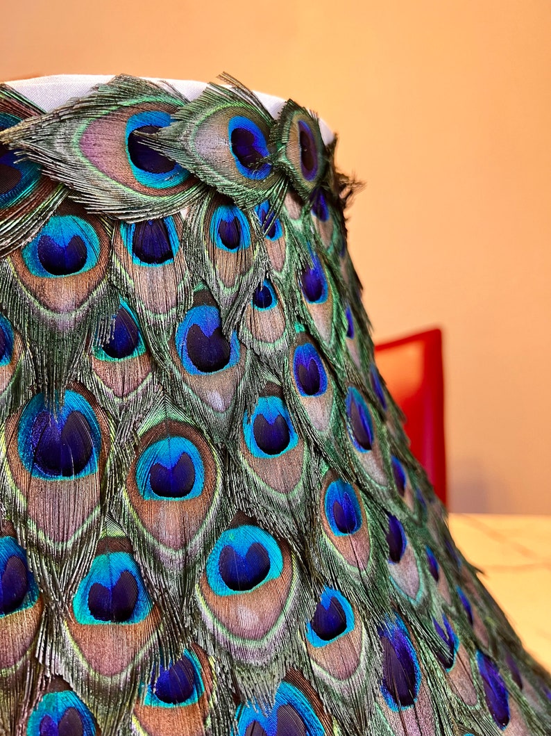 Peacock Feather Lampshade - Etsy