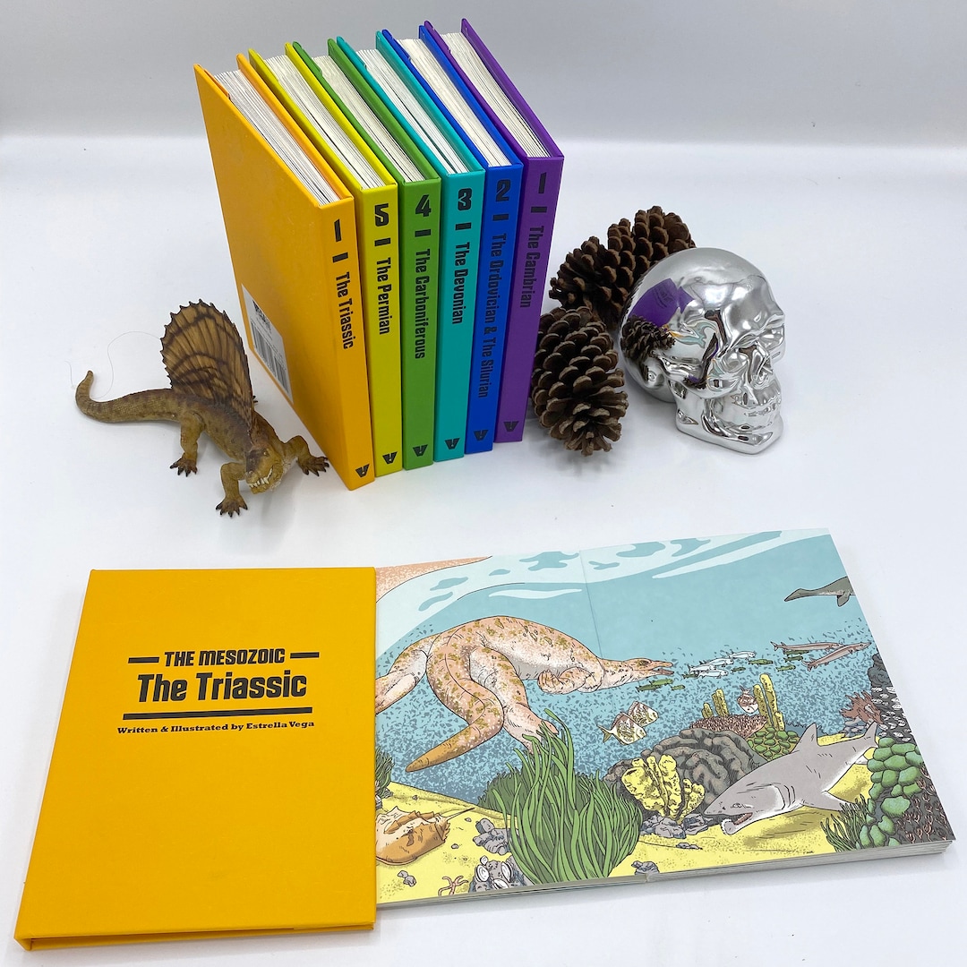 Triassic Prehistory Art Book - a Panoramic View of the Mesozoic - Etsy