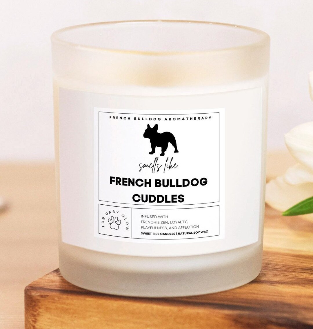 Smells Like French Bulldog Cuddles Candle, New Pet Parent Gift ...