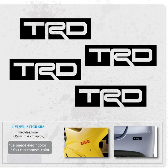 Trd Stickers in Adhesive Vinyl for Glass Cars Motorcycles | Etsy