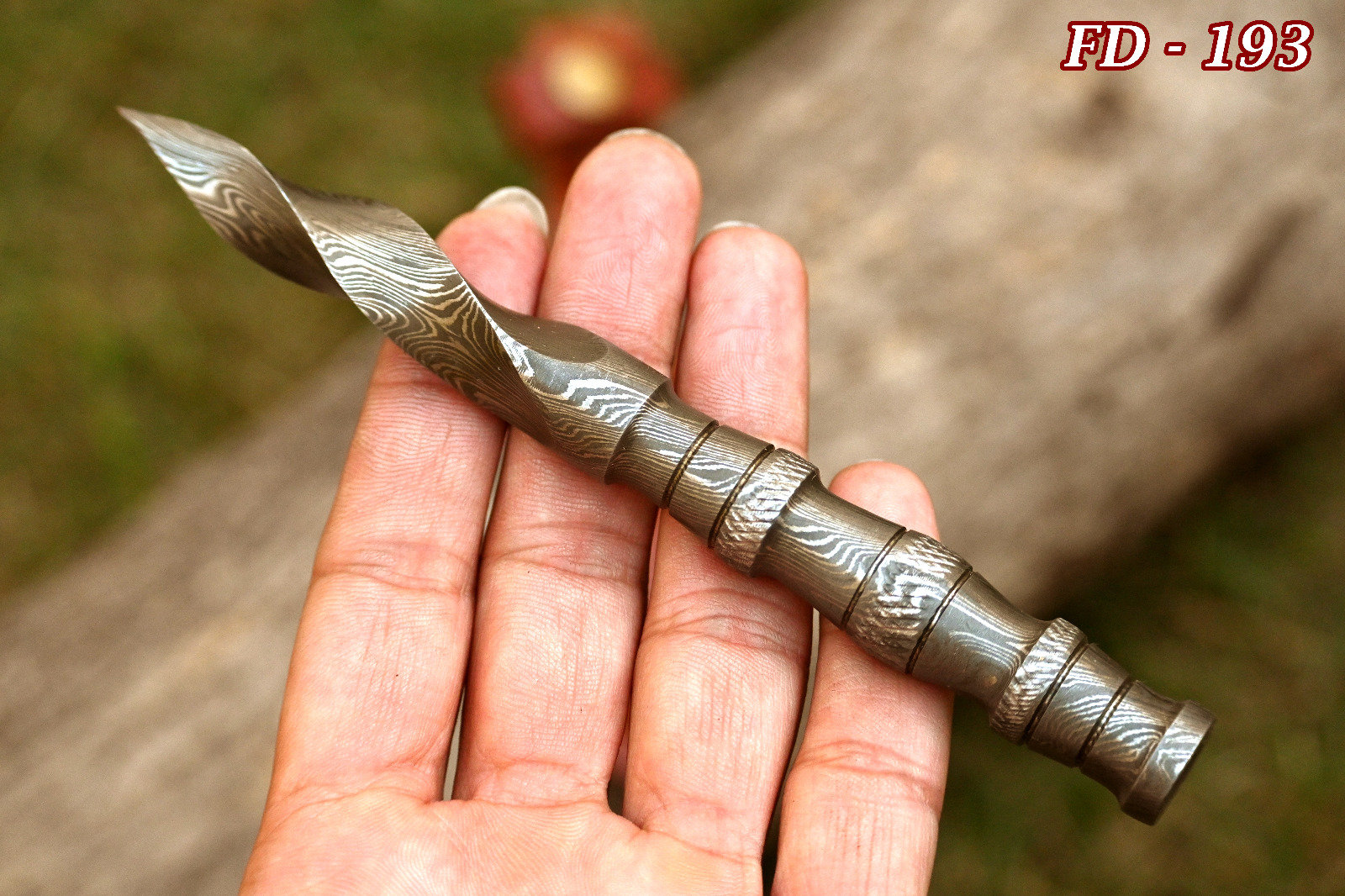 Dmascus Steel Cris Blade Knife. FD 193 - Etsy