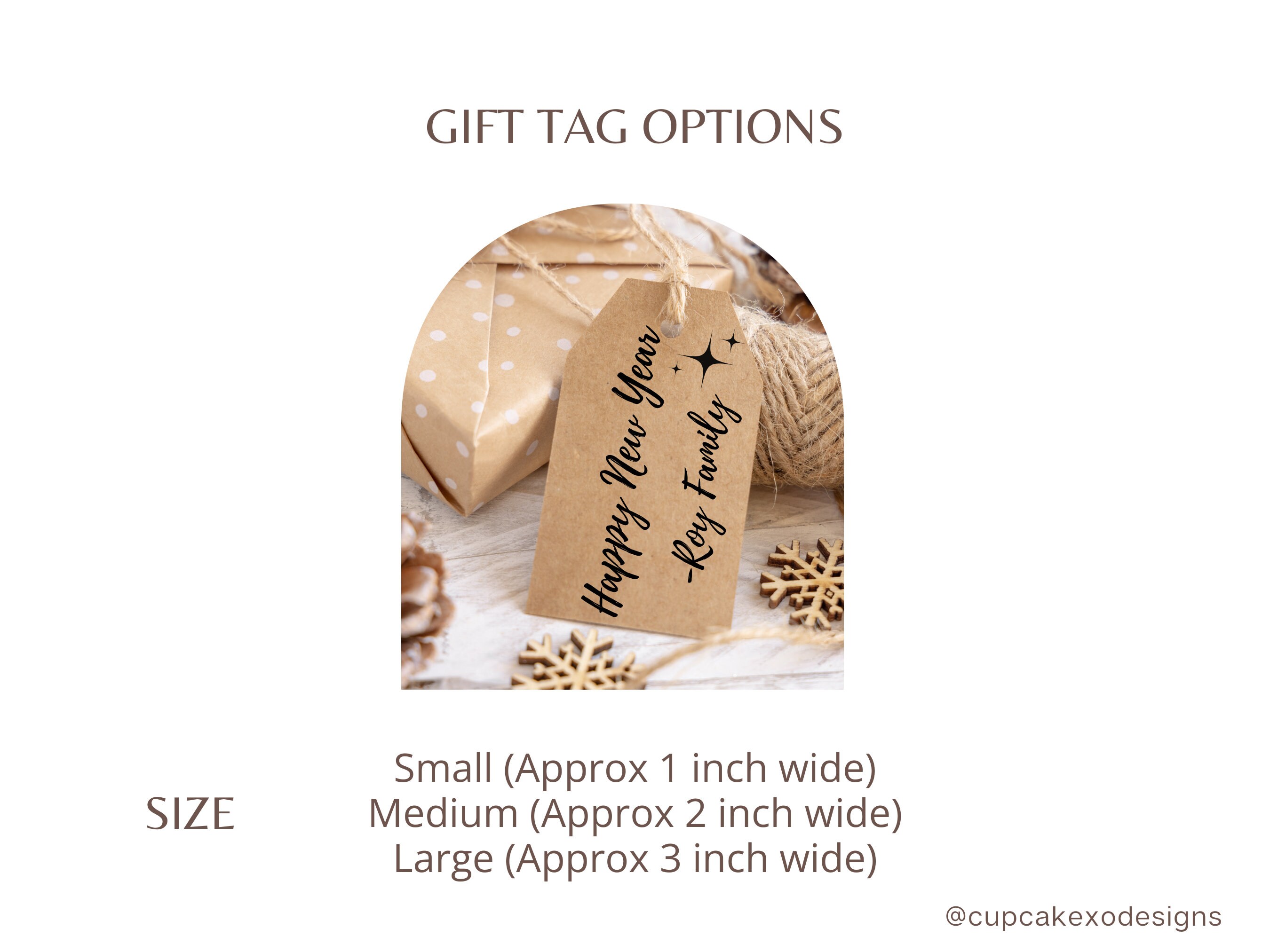 Personalized Cardstock Gift Tags: Custom Design for Weddings & Events ...