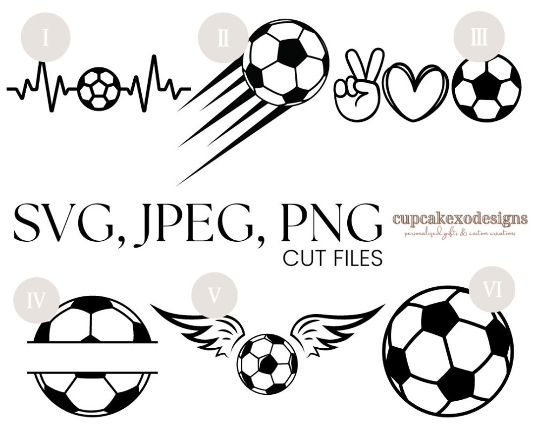 Soccer SVG Bundle | Cut Files for Cricut and Other Cutting Machines ...