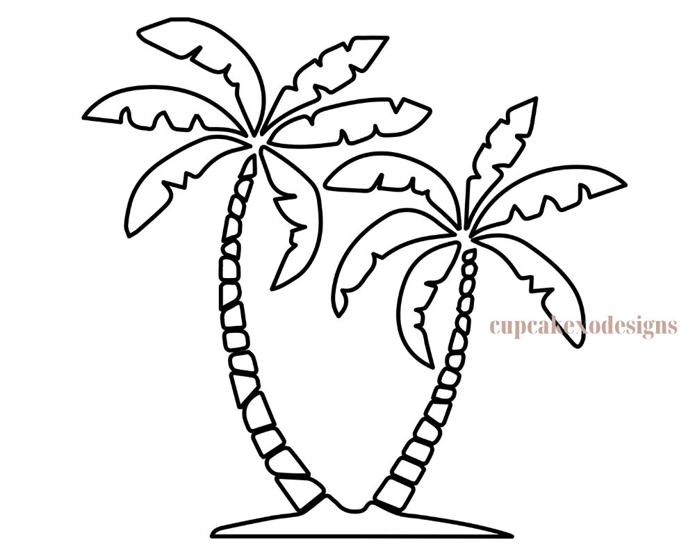 Palm Tree SVG Bundle Cut Files for Cricut and Other Cutting - Etsy