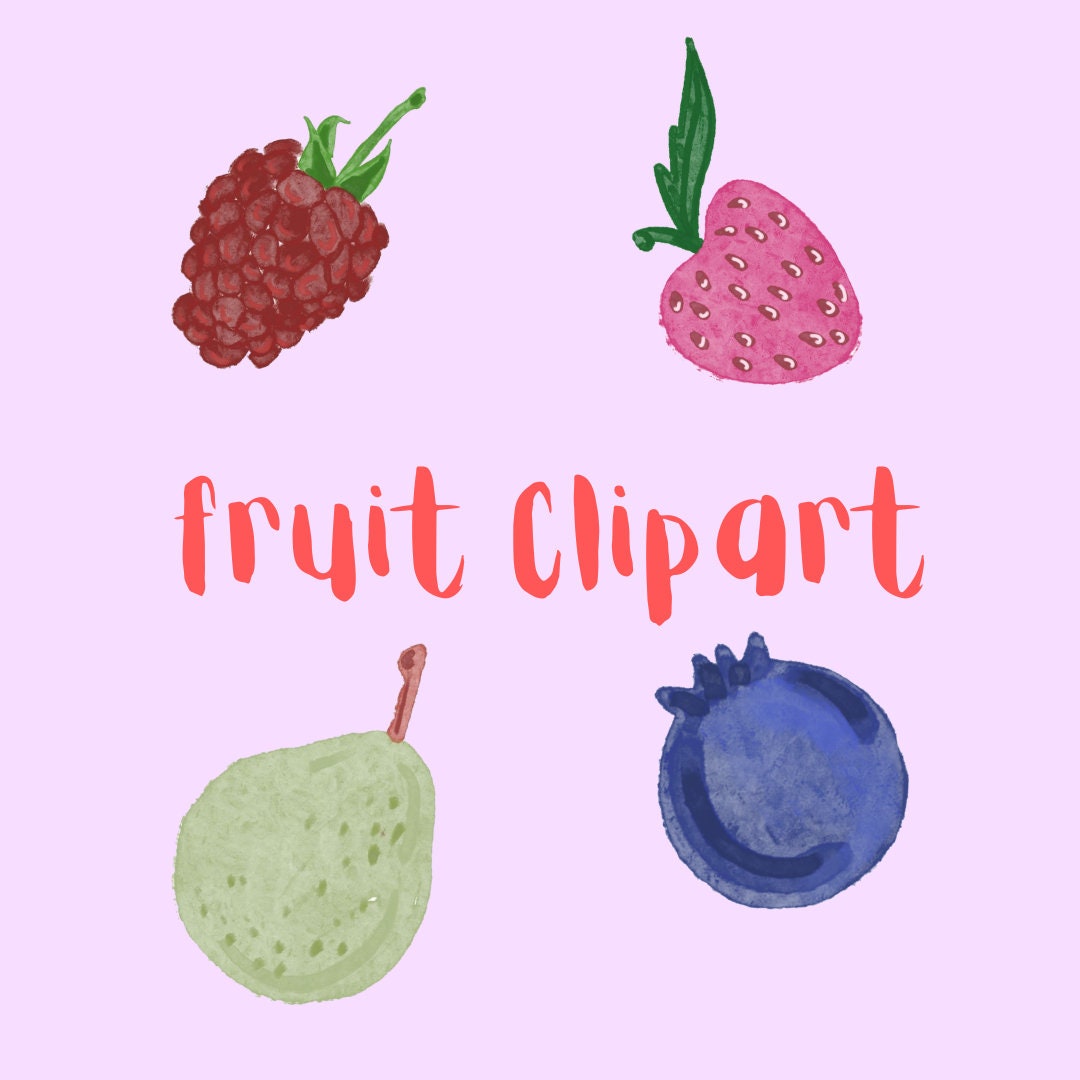 Fruit Clip Art Food Clip Art Clip Art Graphics Clipart Illustration - Etsy
