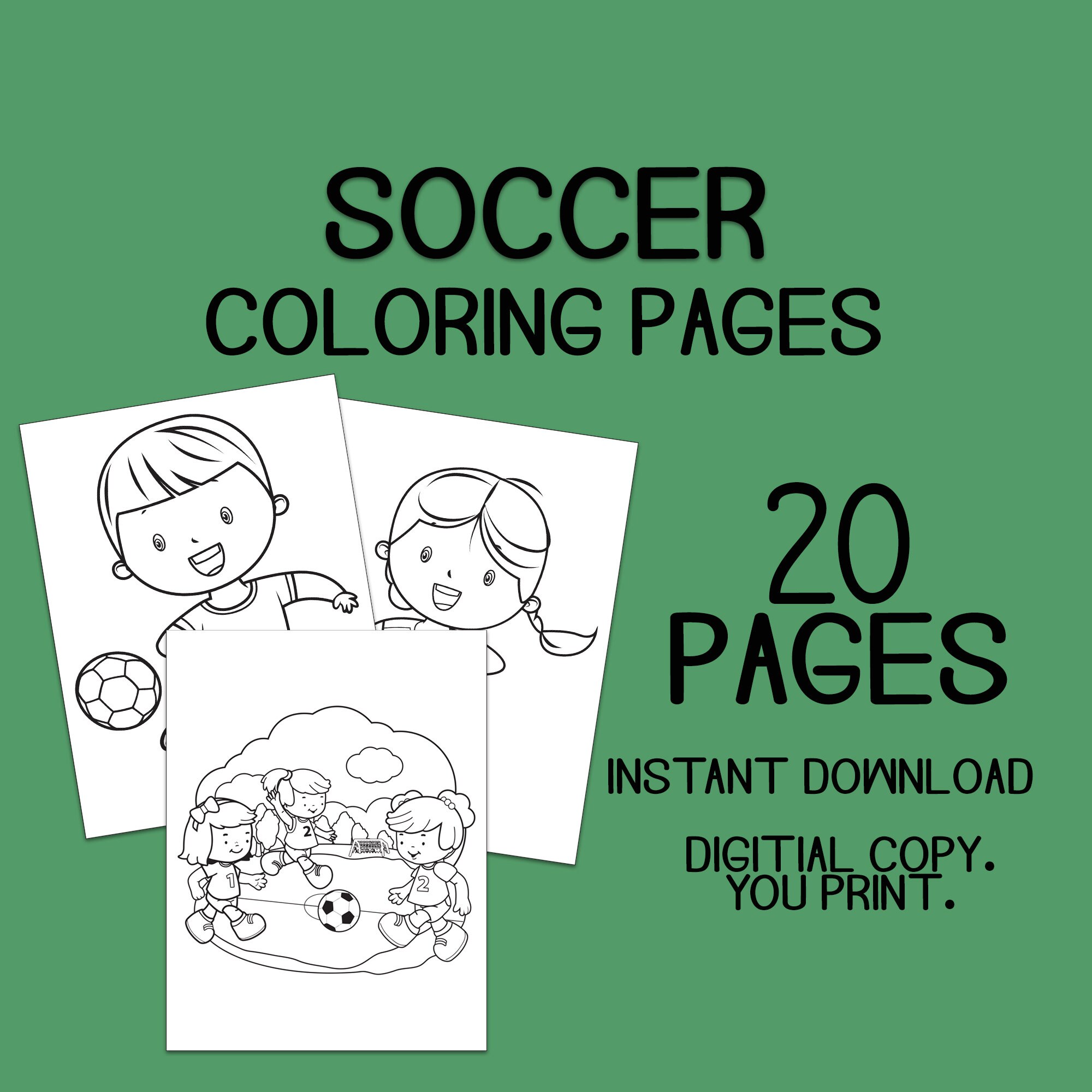Free Printable Soccer Coloring Pages
