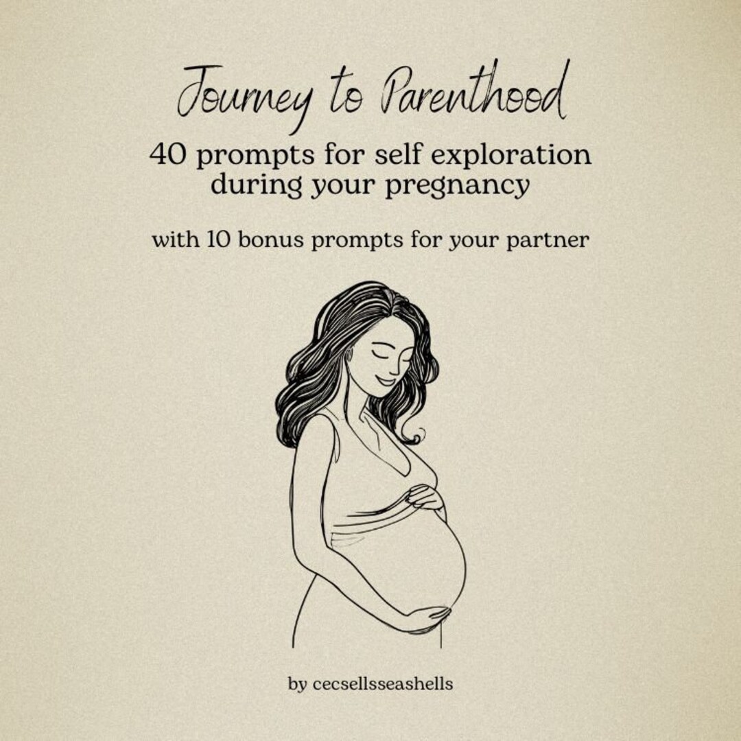 Pregnancy Journal - Digital Download - Journal Prompts for Pregnancy ...