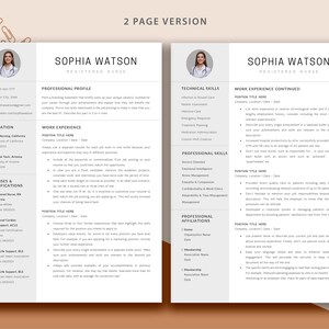 New Grad RN Resume Template Nurse, Nursing Resume, Registered Nurse ...