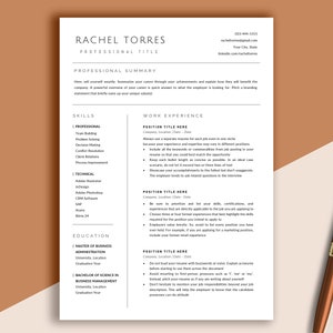 Resume Template Bundle, CV Template Word, CV Google Doc & Resume Pages ...