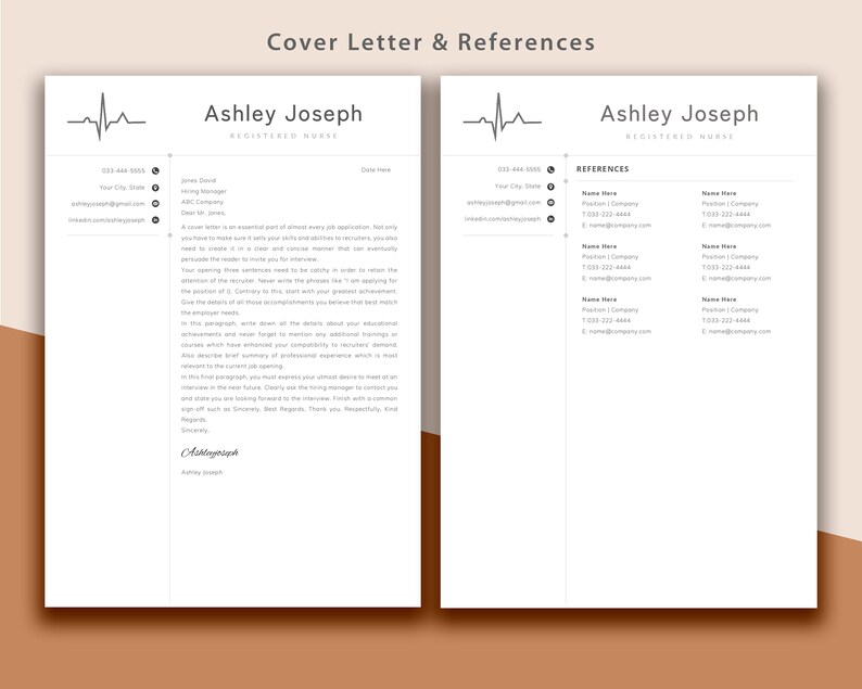 Nurse Resume Template Google Docs, Word & Pages, New Grad Nurse Resume ...