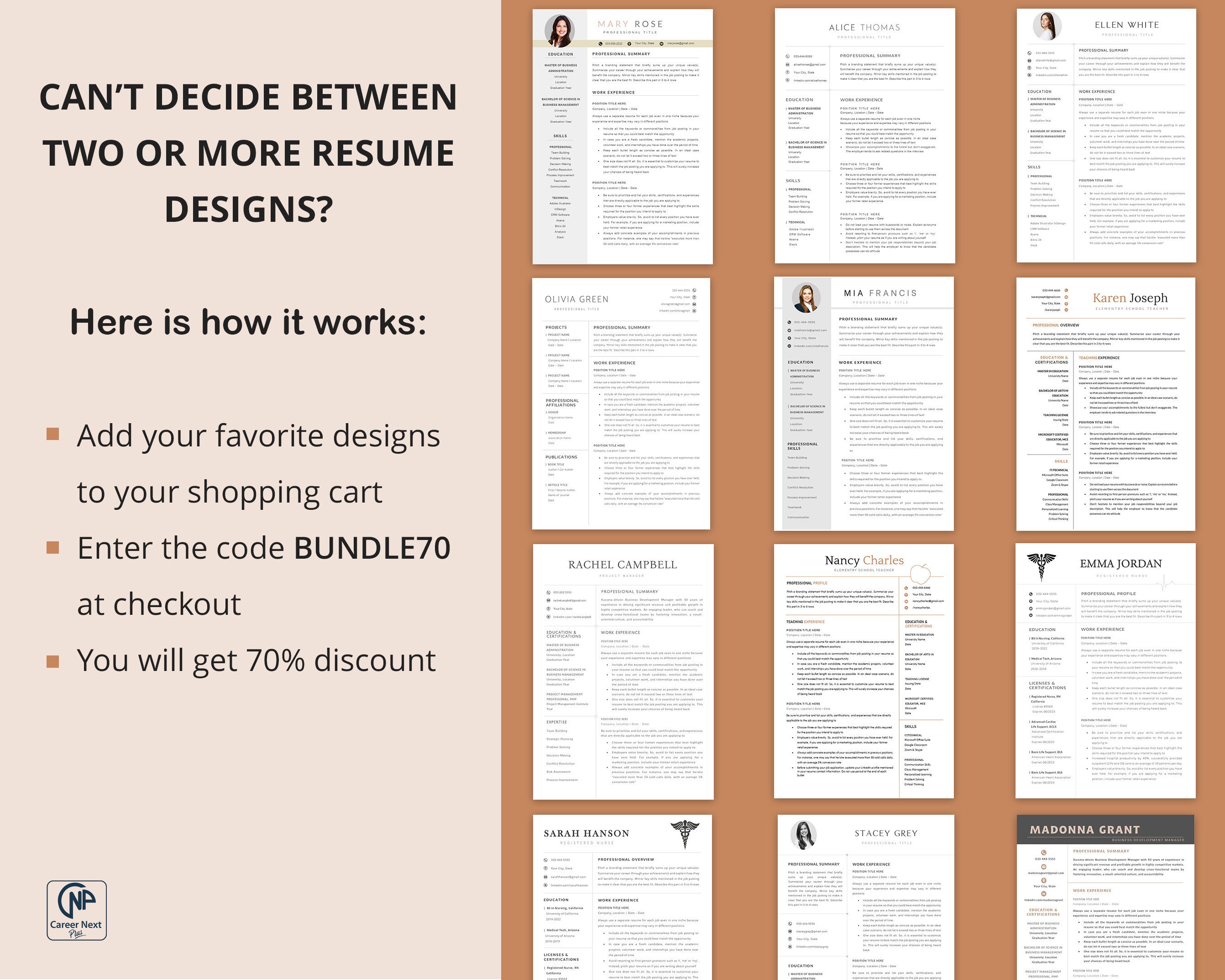 Modern Executive Resume Template, CEO Resume Template for Word, Google ...