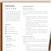 Executive Resume Template Word, Resume Pages, Google Docs CV Template ...