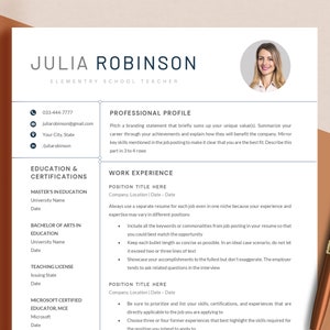 Teacher Resume Template Google Docs, Word & Pages, Teaching Resume ...