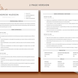 ATS Resume Template Teacher Google Docs, Word & Pages, Clean CV ...
