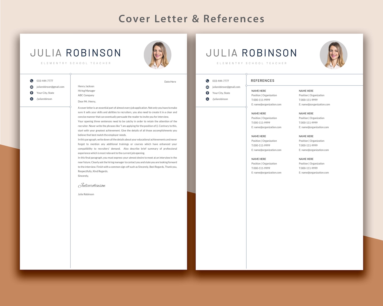 Teacher Resume Template Google Docs, Word & Pages, Teaching Resume ...