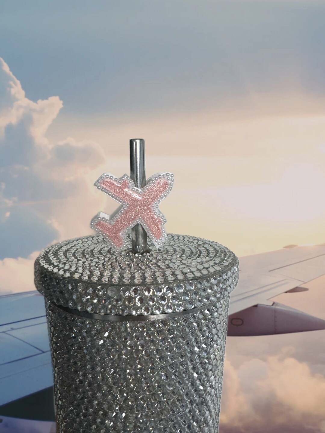 Airplane Straw Topper: Travel Flair, Novelty Drink Charm - Etsy