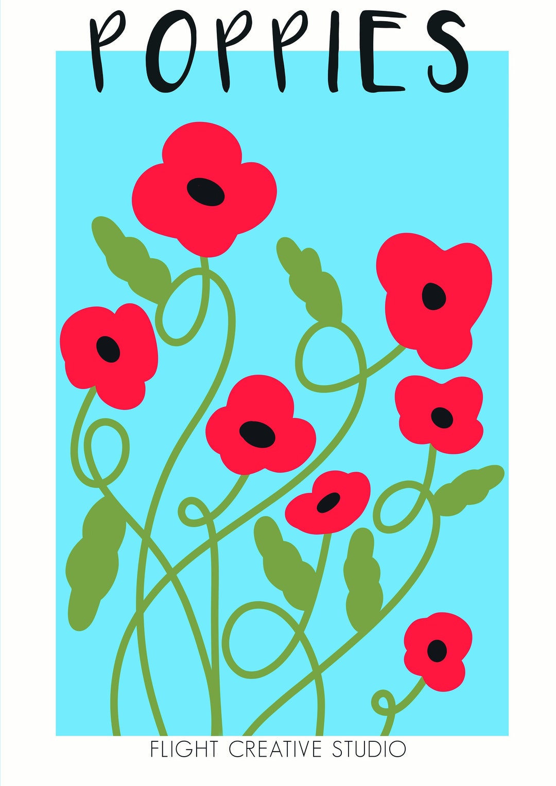 Matisse Inspired Poppy Digital Printable Artwork - A2, A3, A4, A5 Sizes ...