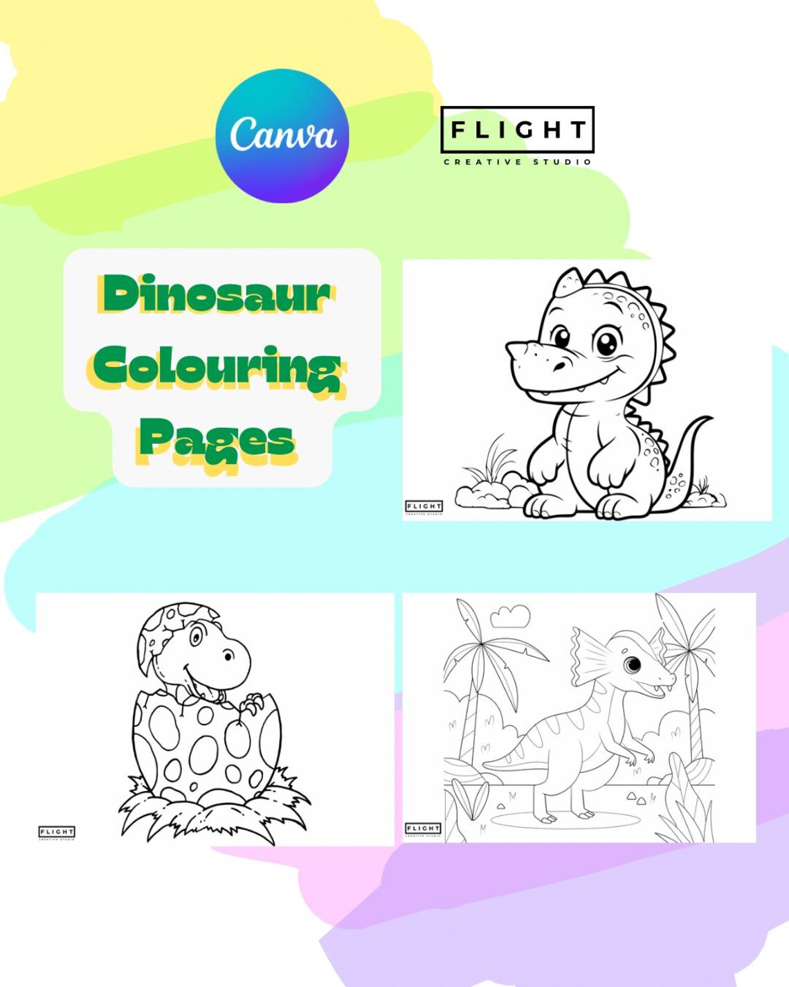 20 Dinosaur Coloring Pages for Kids | Printable Dinosaur Activity ...