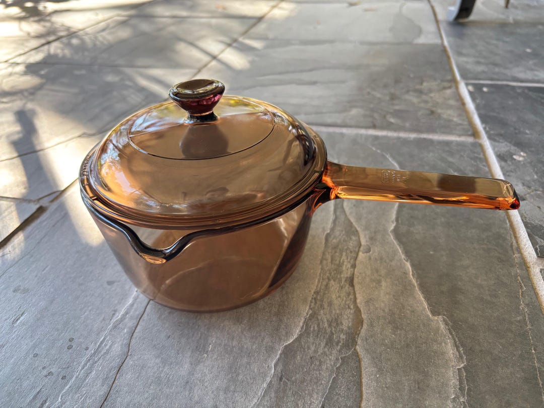 Vintage Corning Vision Ware 1 L Covered Saucepan With Pour Spout 1980s ...