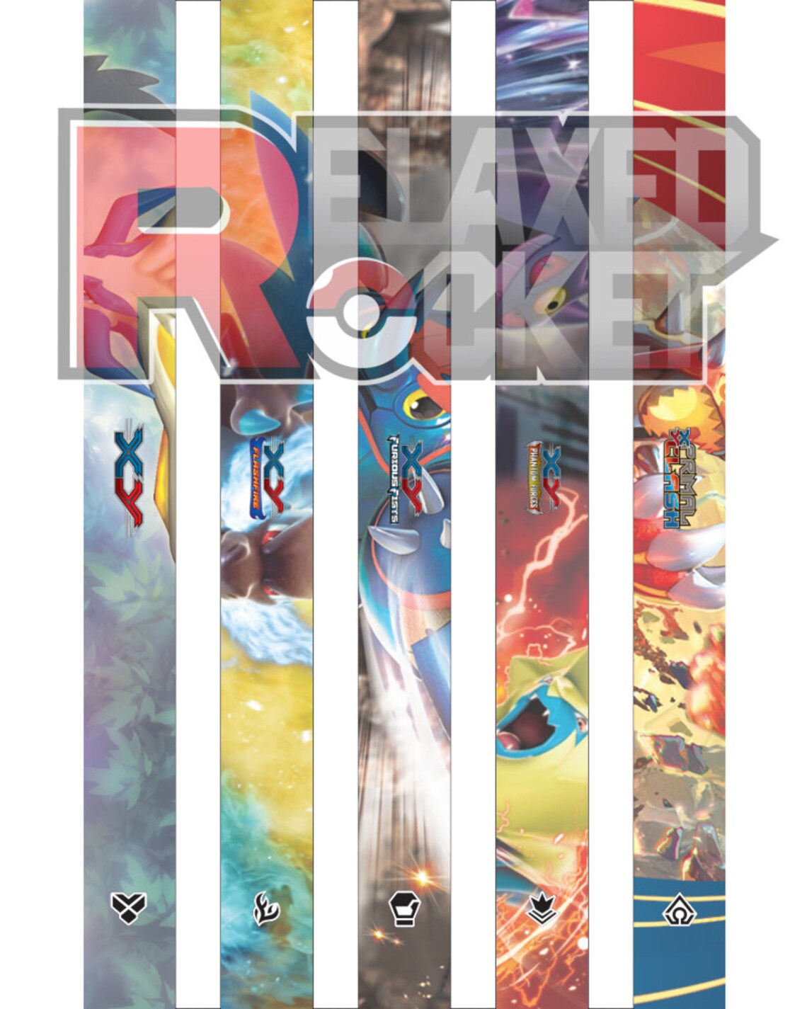 XY Series 1 Binder Spine Labels Pokemon TCG Organize | Etsy