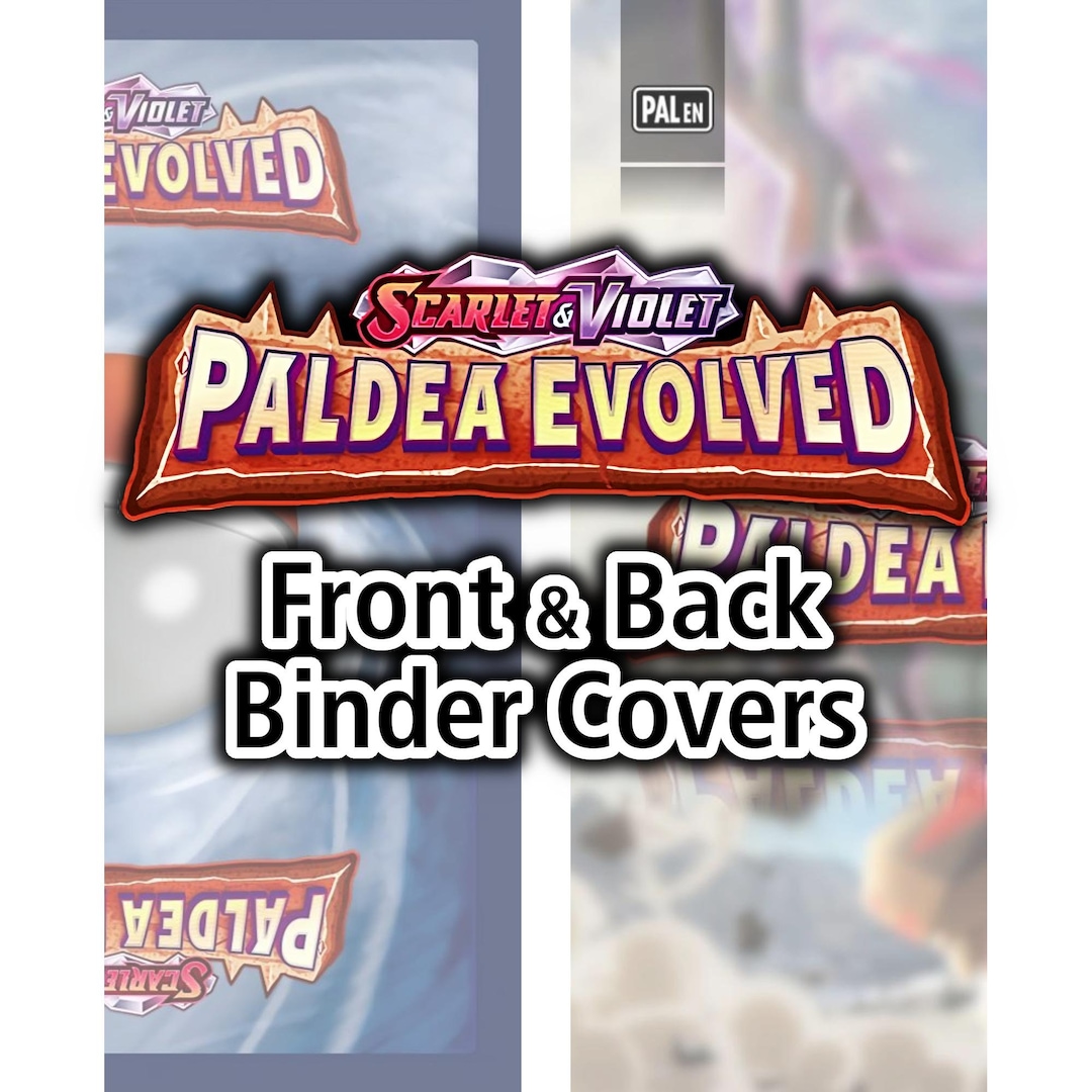 Paldea Evolved | Front and Back Binder Covers - Pokemon TCG - Organize ...