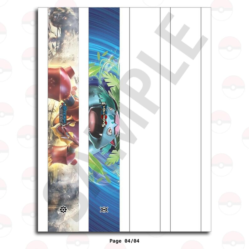 XY Series 1.5 Binder Spine Labels Pokemon TCG - Etsy
