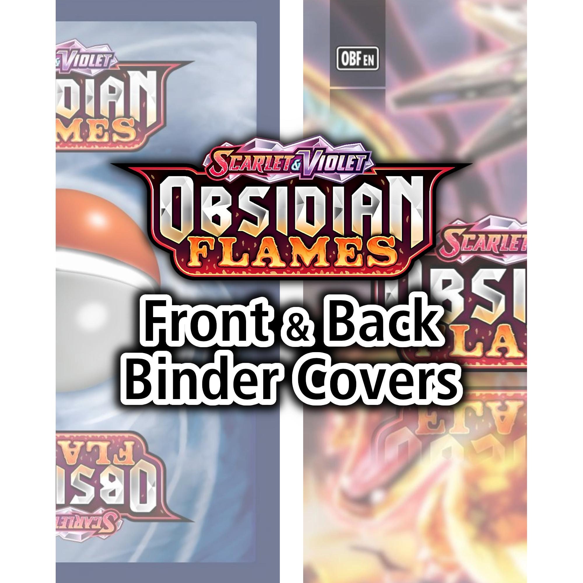Obsidian Flames | Front and Back Binder Covers - Pokemon TCG - Organize ...