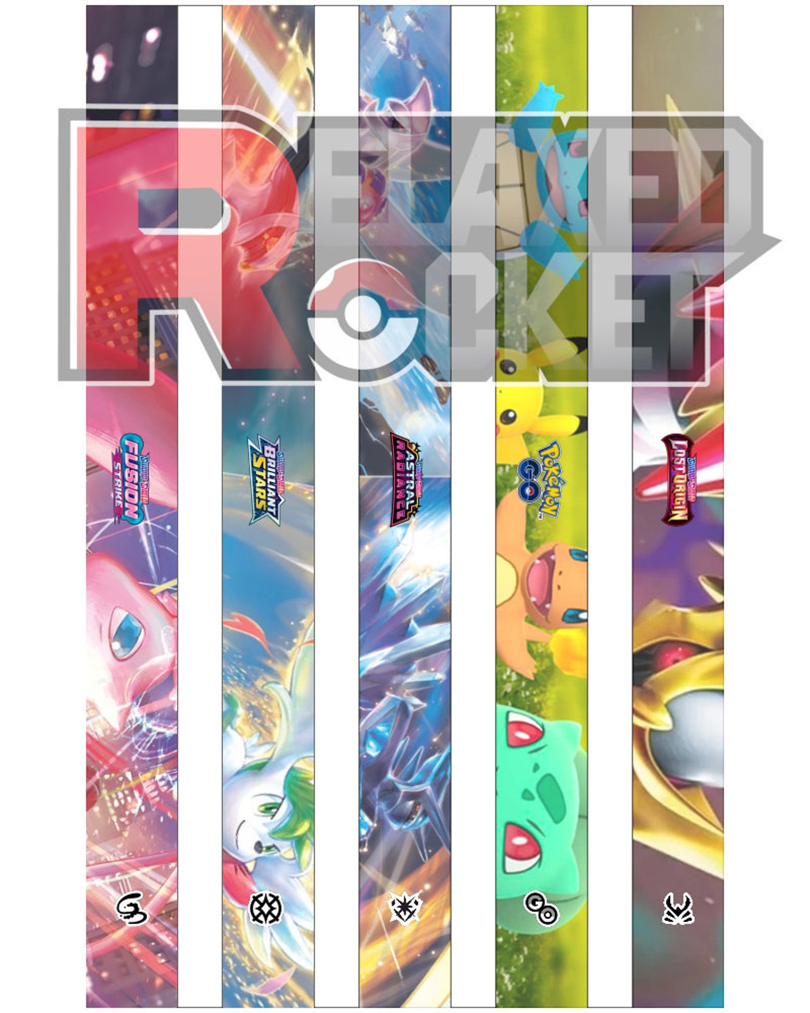 Sword & Shield Series 1 Binder Spine Labels Pokemon - Etsy