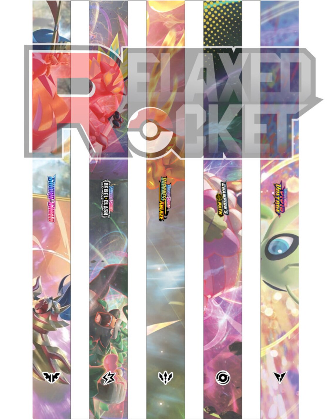 Sword & Shield Series 1 Binder Spine Labels Pokemon - Etsy