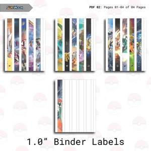 Sun & Moon Series PRO Binder Bundle | 0.5" , 1.0", 1.5" Binder Labels ...