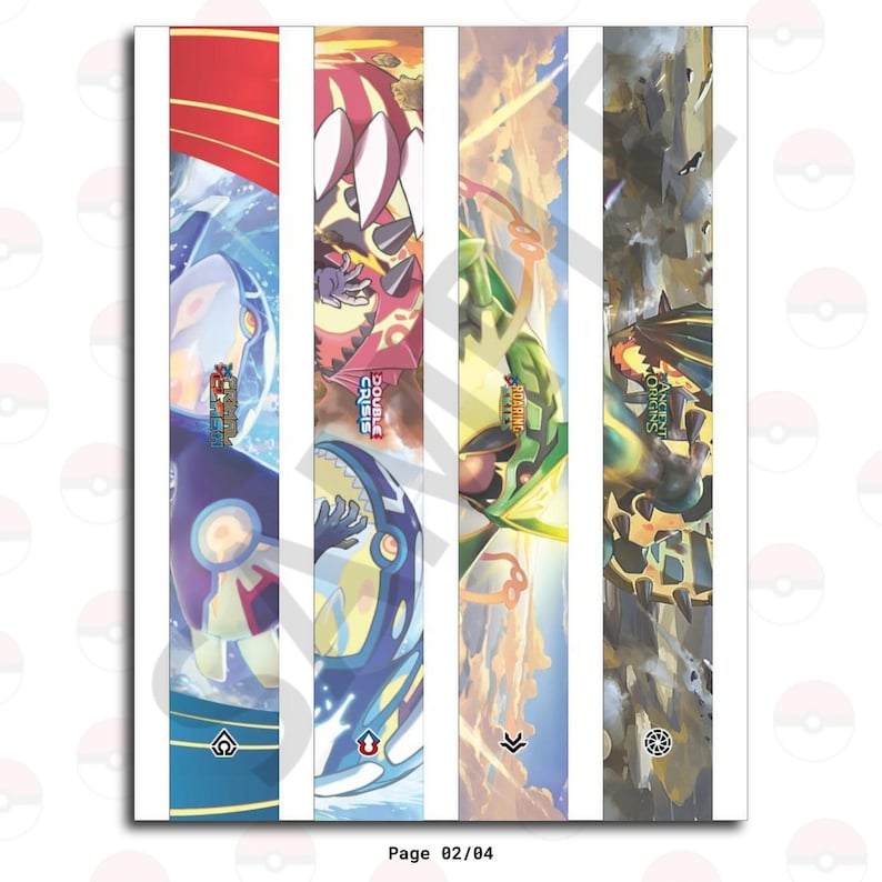 XY Series 1.5 Binder Spine Labels Pokemon TCG - Etsy