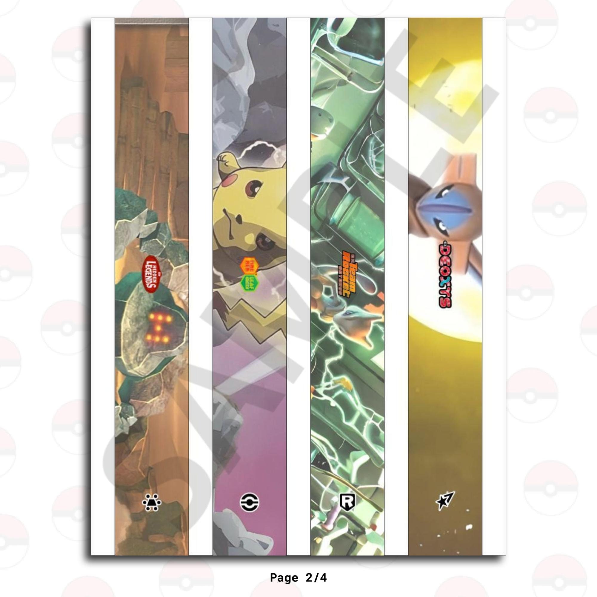 EX Series 1.5" Binder Spine Labels - Pokemon TCG - Organize Pokemon ...