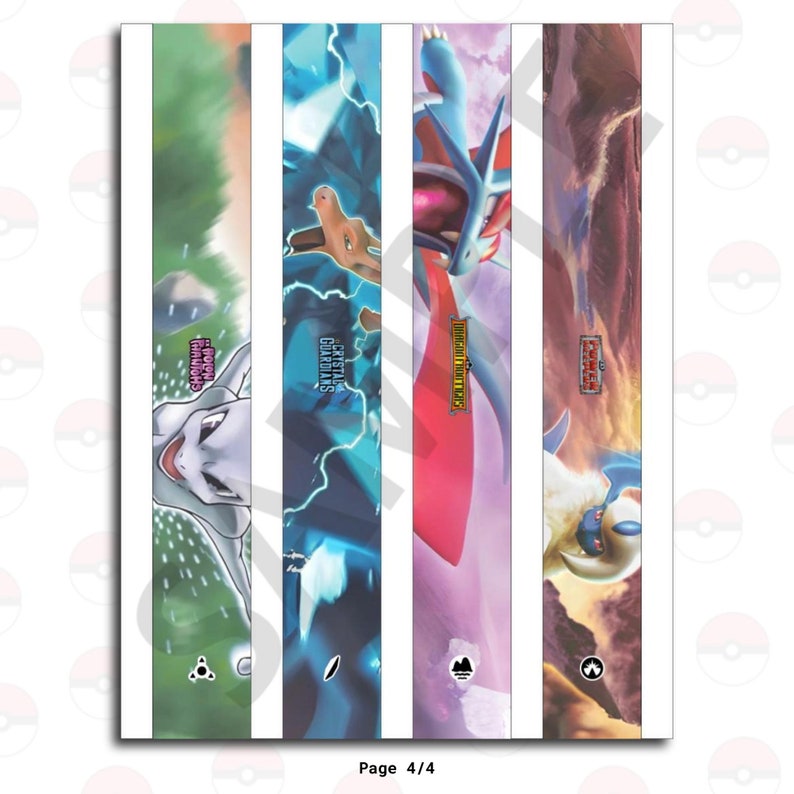 EX Series 1.5" Binder Spine Labels - Pokemon TCG - Organize Pokemon ...