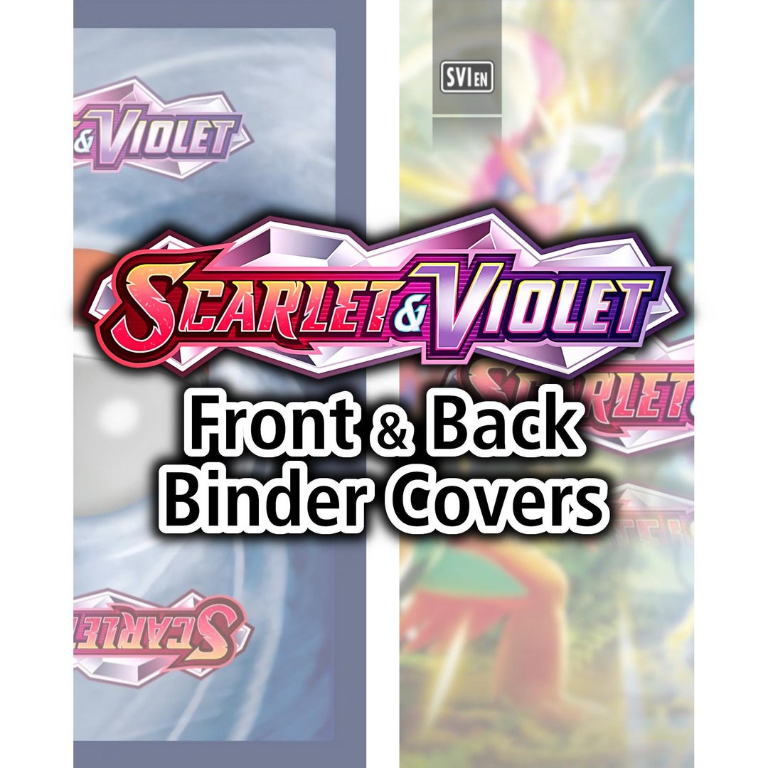 Scarlet & Violet - Base | Front and Back Binder Covers - Pokemon TCG ...