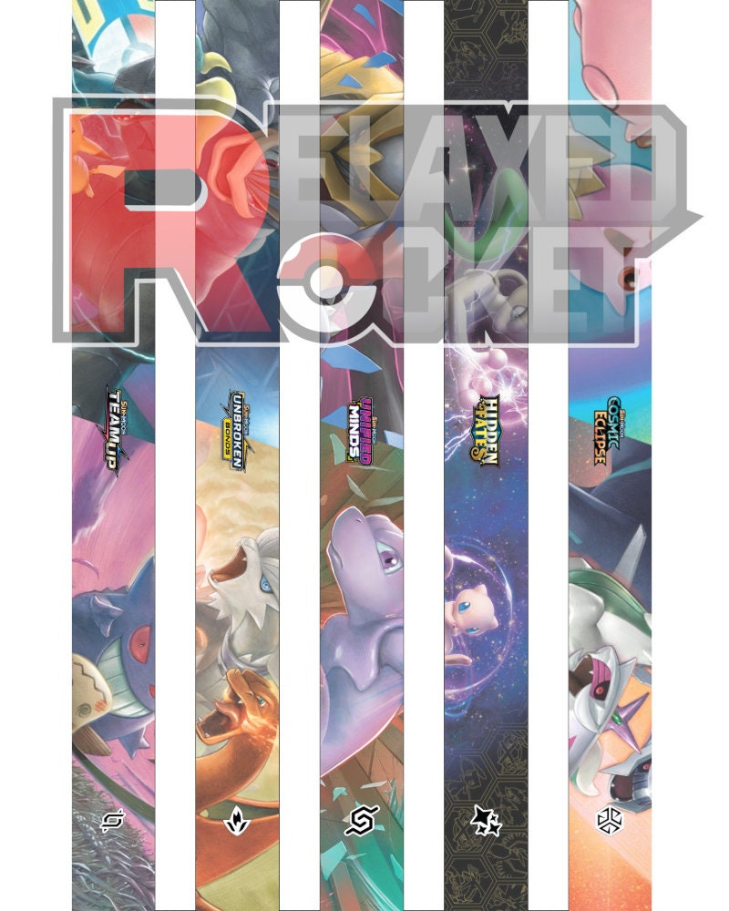 Sun & Moon Series 1 Binder Spine Labels Pokemon TCG - Etsy Canada