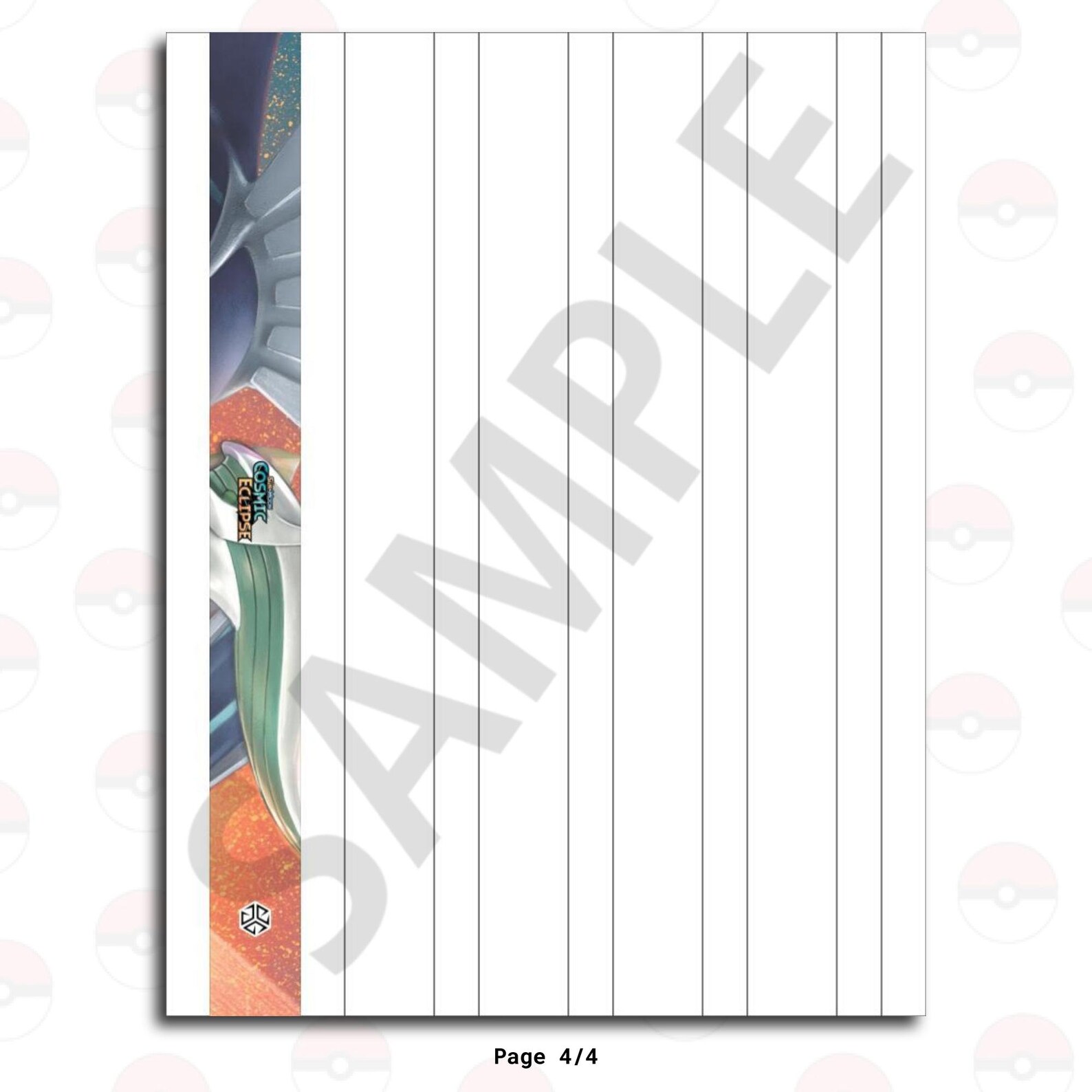 Sun & Moon Series 1 Binder Spine Labels Pokemon TCG - Etsy