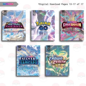 Sword & Shield Series FRONT Binder Covers - Pokemon TCG - Organize ...