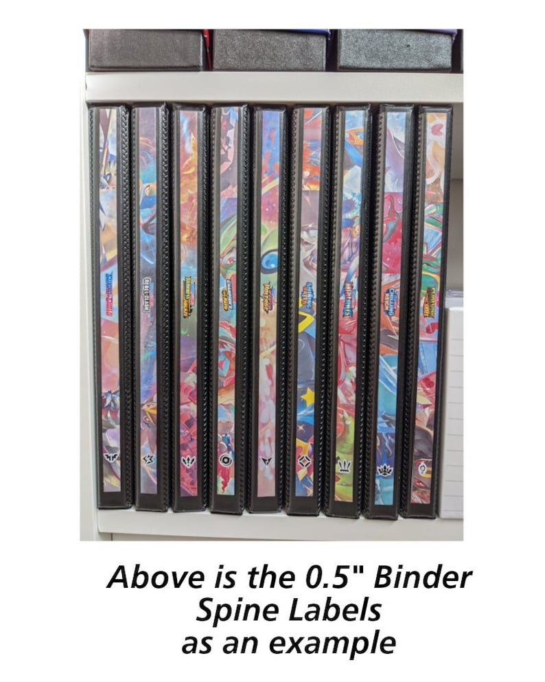 XY Series 1 Binder Spine Labels Pokemon TCG Organize | Etsy