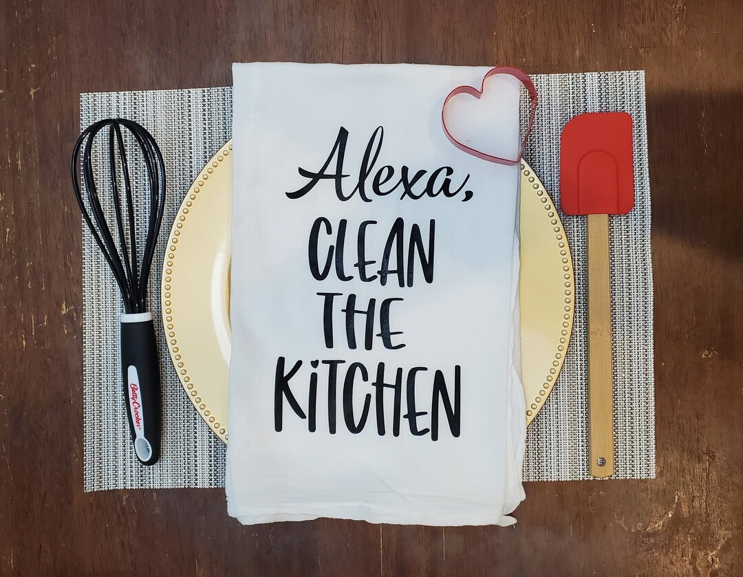 Alexa, Clean The Kitchen Toalla de té / Toallas Amazon Alexa / Toallas ...