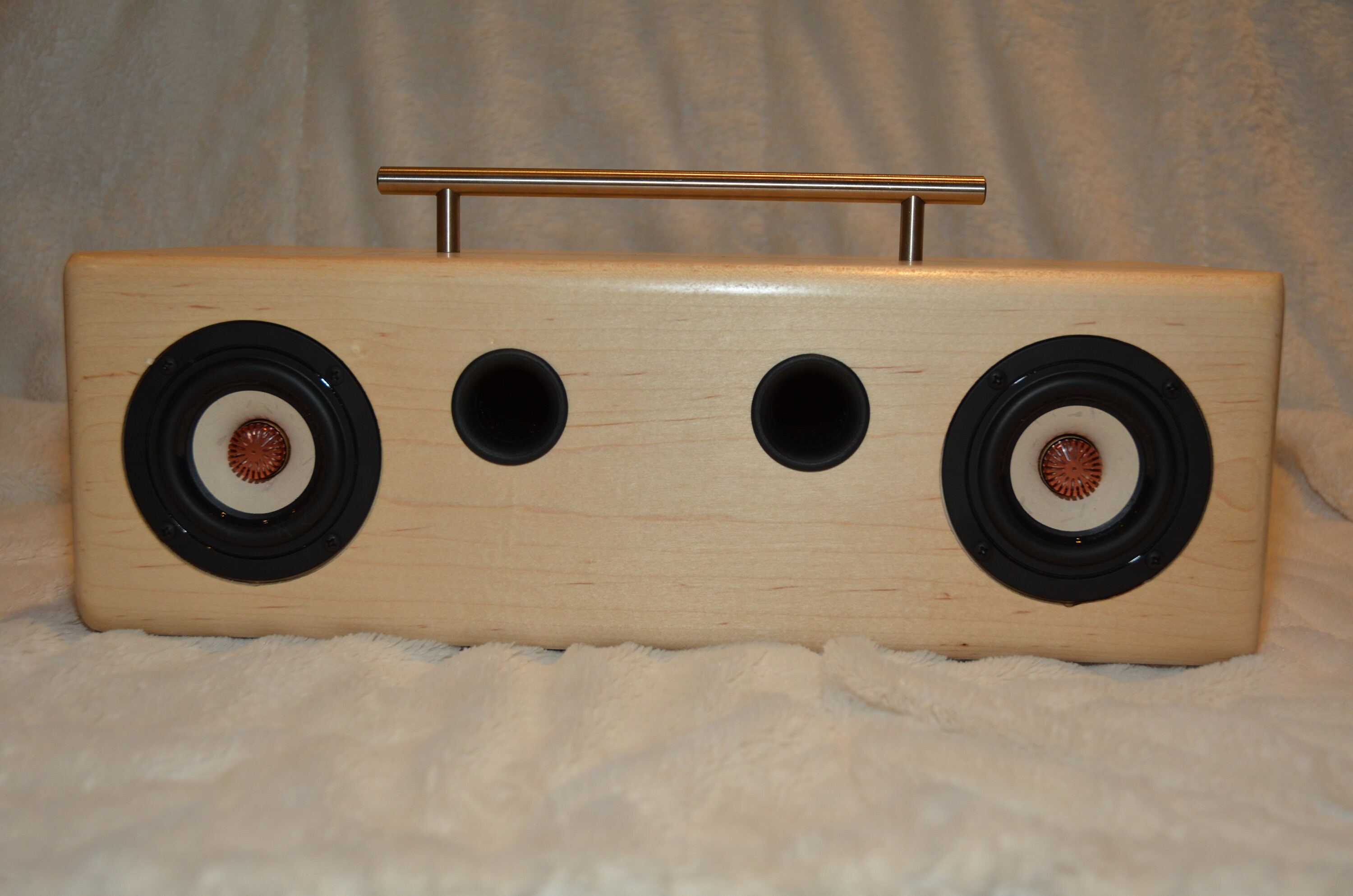 Solid Maple Bluetooth Speaker: Custom Built Audiophile Stereo System - Etsy