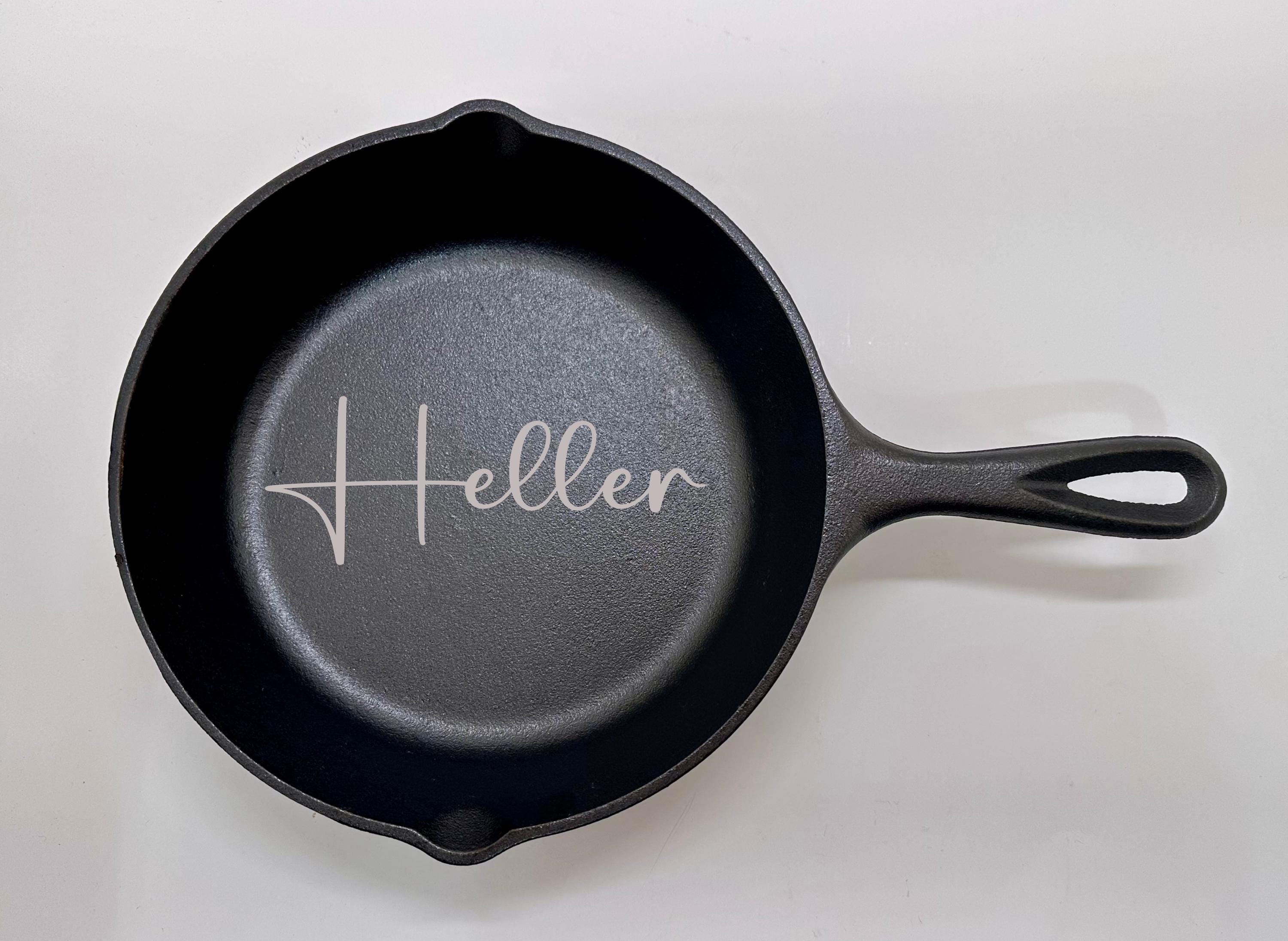 Custom Laser Engraved Cast Iron Skillet - Lodge 8" - 6th Anniversary ...