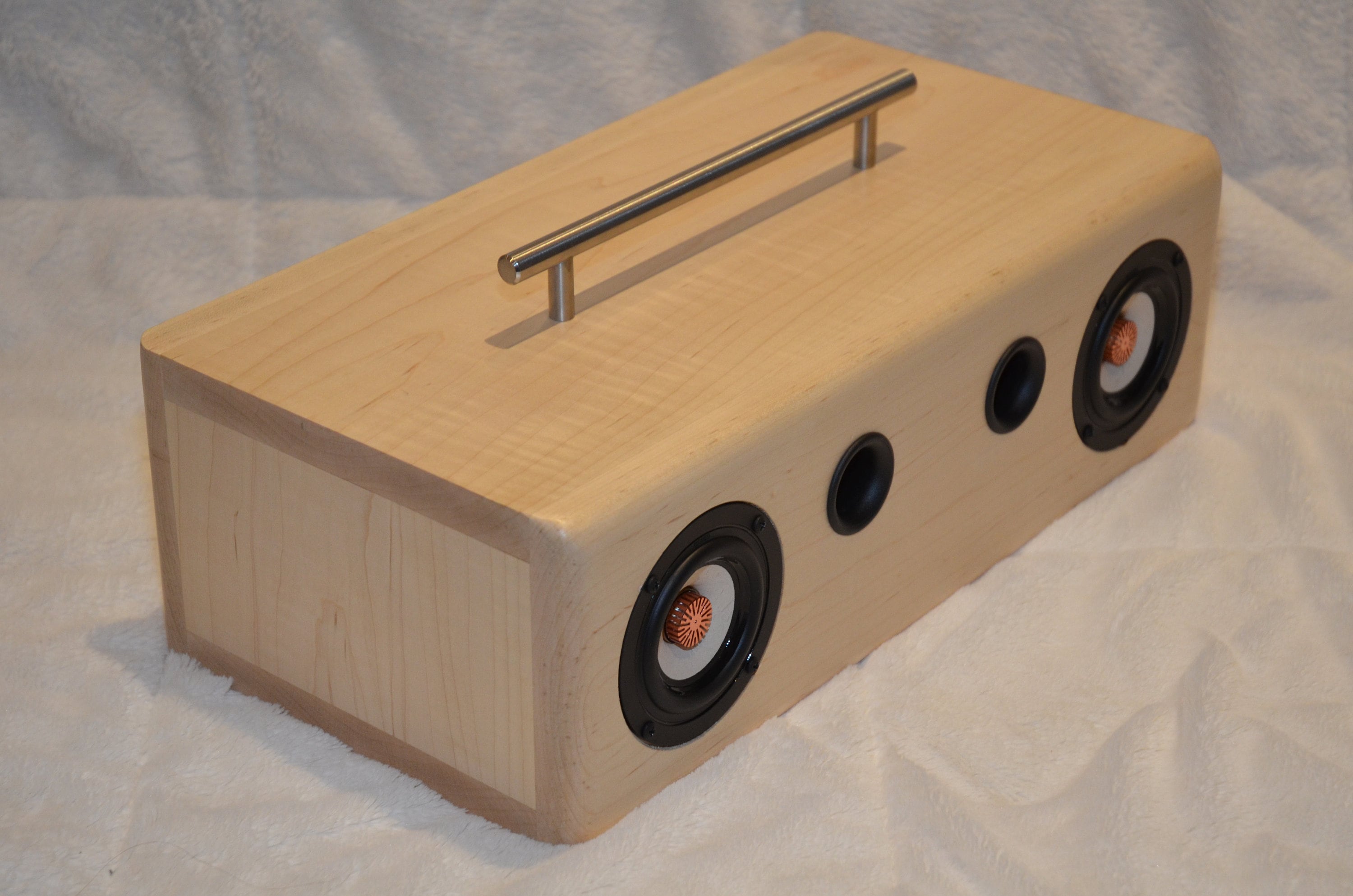 Solid Maple Bluetooth Speaker: Custom Built Audiophile Stereo System - Etsy