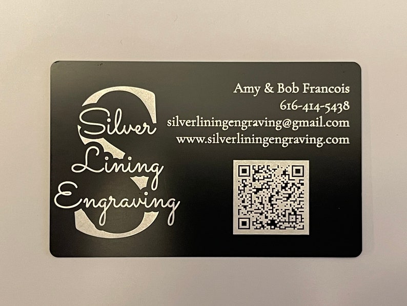 Extra Thick Personalized Metal Business Cards Custom - Etsy