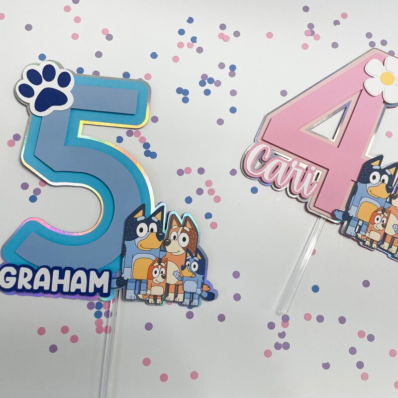 Bluey Cake Topper - Etsy