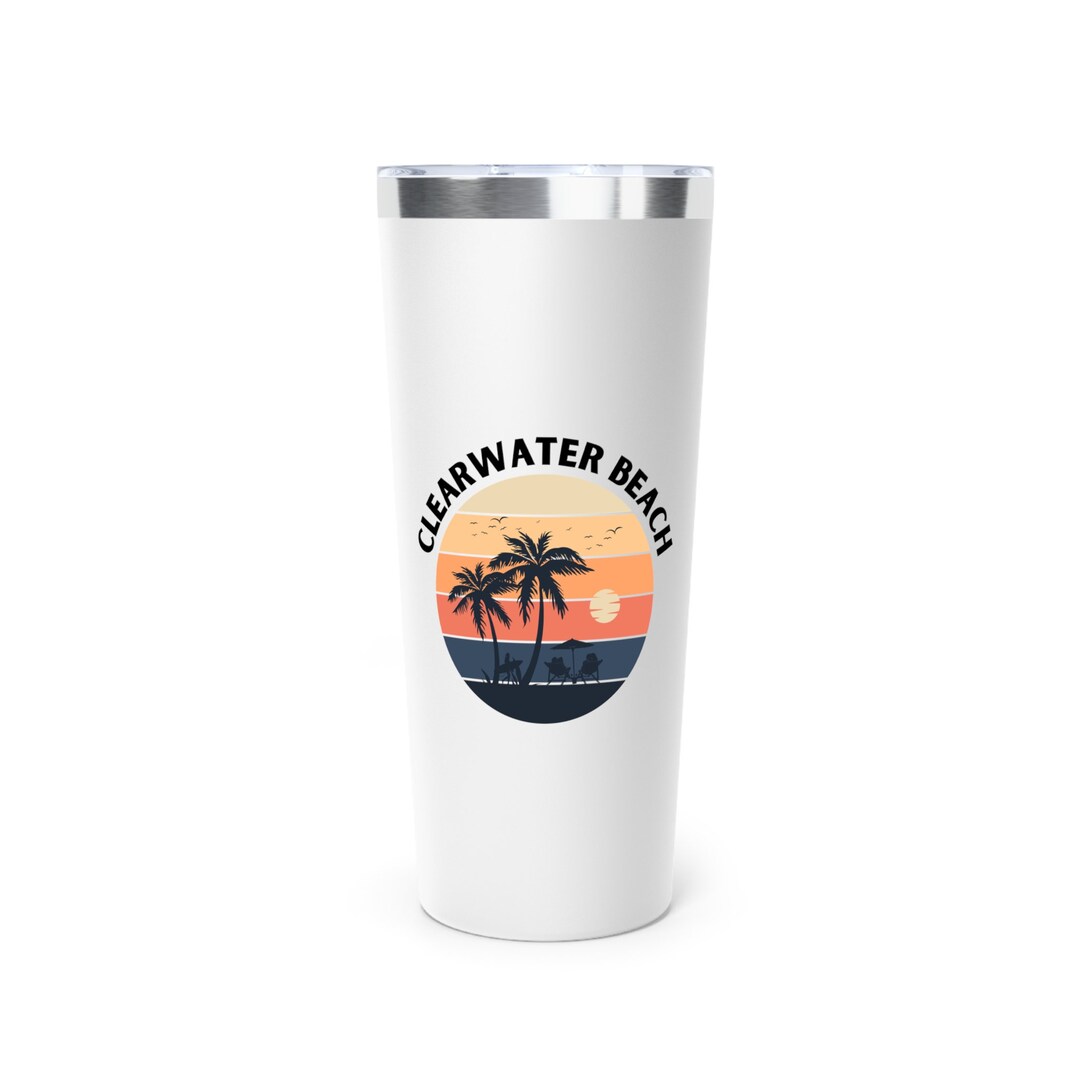 Clearwater Beach Copper Tumbler - 22oz Insulated TM - Etsy