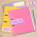 School Subject Stickers, Binder Stickers, School Subject Label ...